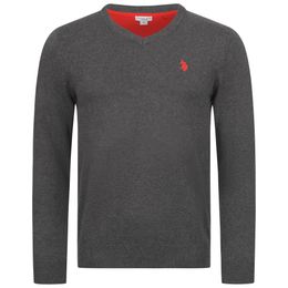 U.S. Polo Assn. Herren V-Neck Pullover Classic Fit aus Baumwollmix