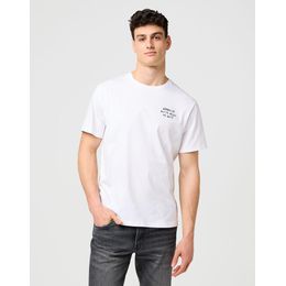 Wrangler - EMBROIDERY TEE WORN WHITE