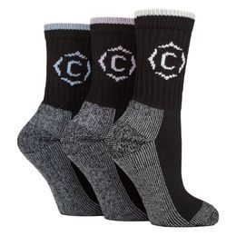 Damen Schwerlast Strapazierf&auml;hige Gepolsterte Wandersocken mit Verst&auml;rktem Fersen- und Zehenbereich