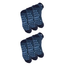 Heat Holders 6 Paar Herren 2.3 TOG rutschfeste niedrige Thermo-Sneakersocken