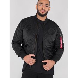 Alpha Industries Herren MA-1 VF NASA Bomberjacke in Schwarz