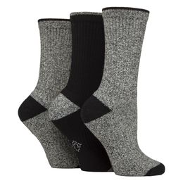 3 Paar Damen Wasserabweisende Mittelschwere Outdoor-Socken f&uuml;r Wandern & Spazieren gehen