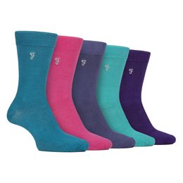 Farah 5er-Pack Herren Socken aus Bambus mit Muster - Weich, atmungsaktiv, stilvoller Komfort f&uuml;r den Alltag