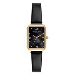 Victoria Hyde, Uhr, Damenuhr, Quadratisches Geh&auml;use, Lederband