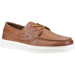 Hush Puppies Madden Leder Herren Tan Bootsschuhe
