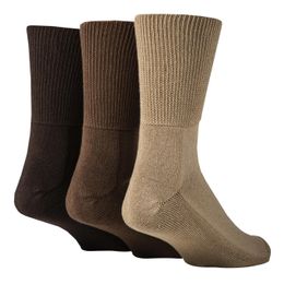Extra breite Bambus-Socken f&uuml;r Diabetiker von IOMI | 3er-Pack | 4 Farben
