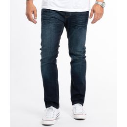 Lorenzo Loren Jeans Straight Cut Dunkelblau