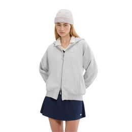 Ellesse - "Pianella" Hoodie mit durchgehendem Rei&szlig;verschluss f&uuml;r Damen (Hellgrau meliert)