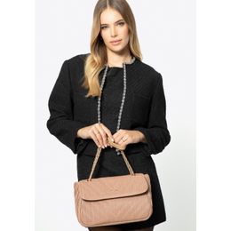 Wittchen Damen-Umh&auml;ngetasche aus Kunstleder mit Kette, Beige
