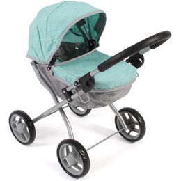 Bayer Chic 2000 Puppenwagen CHIC2000 "Lilli, Melange Mint", grau (melange mint), Puppenwagen, KinderB:35cm H:60cm T:35cm, zusammenklappbar, B:35cm H:60cm T:35cm