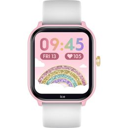 Ice Watch Smartwatch ICE-WATCH "ICE smart junior 2.0", wei&szlig; (wei&szlig;, wei&szlig;), Smartwatches, Kinder, Smartwatch, Armbanduhr, M&auml;dchenuhr, Kinderuhr, Silikonarmband, Spiele, Sportprofil