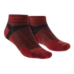 Bridgedale - Ultraleichte Merino-Laufsocken f&uuml;r Herren - Rot