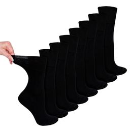 8 Paar Damen Bambus Diabetikersocken | Weiche, nicht einschn&uuml;rende Komfortsocken