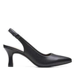 Clarks Kataleyna Schritt Schwarze Leder Schuhe