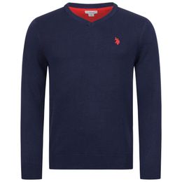 U.S. Polo Assn. Herren V-Neck Pullover Classic Fit aus Baumwollmix