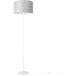 Paco Home Stehlampe "Stella 401", wei&szlig;, 1, &Oslash; 38cm H: 144cm, Leuchten, Standleuchte Wohnzimmer Schlafzimmer E27 Skandi Pink Grau Blau Deko, Stehlampe