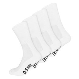 4 Paar Multipack Herren Bambus diabetische Socken | Dr.Socken | Nicht elastische extra breite diabetische Socken f&uuml;r geschwollene F&uuml;&szlig;e - Wei&szlig;