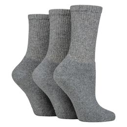 3er Pack Damen schlichte Crew Sportsocken - Weiche Baumwolle Alltags-Athletiksocken