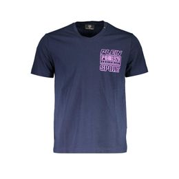 Plein Sport Blau Baumwoll-T-Shirt f&uuml;r Herren