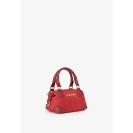 Valentino Handbags Shopper VALENTINO BAGS "JOLLY BIS RE", Damen, Gr. B/H/T: 10cm x 14cm x 17cm, rubino, Lederimitat, Textil, Taschen Shopper, Damen Handtasche, Schultertasche mit goldfarbenen Logoschriftzug