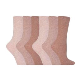 Damen 6er Pack nicht elastische Diabetikersocken mit handgekettelten Zehenn&auml;hten
