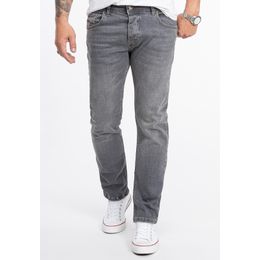 Rock Creek Jeans Straight Leg Grau