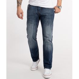 Rock Creek Jeans Straight Cut Blau