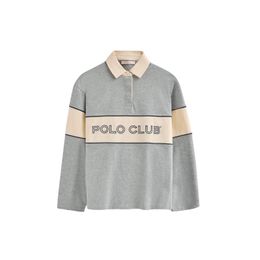 Poloshirt Lis grau mit gesticktem Polo Club-Logo