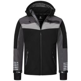 Rock Creek Softshelljacke Schwarz