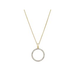 Lyomi Anh&auml;nger 585/- Gelbgold Kreis 25 synth. Diam. 0,94ct.