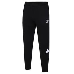 Umbro Herren Total Tapered Training Jogginghose (Schwarz/Wei&szlig;)