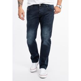 Rock Creek Jeans Straight Leg Blau