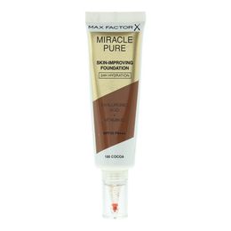 Max Factor Miracle Pure Hautverbessernde 24H Feuchtigkeitsfoundation 30ml - 100 Cocoa