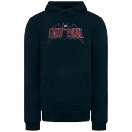 DC COMICS Vintage Batman Logo Herren Hoodie in Gr&uuml;n