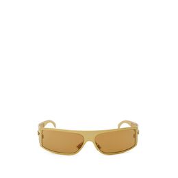 Bottega Veneta Gold Metal Sonnenbrille