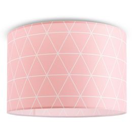 Paco Home Deckenleuchte "Stella 401", wei&szlig;, 1, &Oslash; 45,5cm H: 29,5cm, Leuchten, Deckenlampe Wohnzimmer Schlafzimmer H&auml;ngelampe Skandi Rauten E27, Kinderlampe