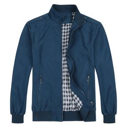 Allthemen Herren Bomberjacke mit Stehkragen, &uml;&sup1;bergangsjacke f&uml;&sup1;r den Herbst, l?ssige Sportjacke Blau