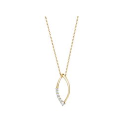 Diamonds by Ellen K. Fascination by Ellen K. Anh&auml;nger mit Kette 375/- Gelbgold bicolor Zirkonia