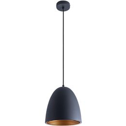 Paco Home Pendelleuchte "JACK", grau (anthrazit), 1, &Oslash; 25cm H: 26cm, Leuchten, K&uuml;chenlampe H&auml;ngelampe Esszimmer Esstischlampe Innen Gold Wei&szlig;, Pendelleuchte