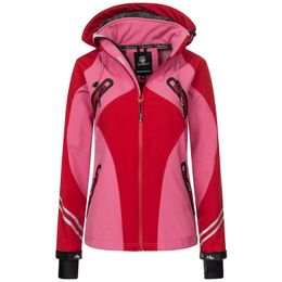 Rock Creek Softshelljacke Rot