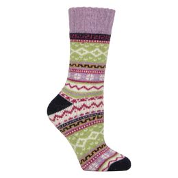 Damen Wandersocken aus Wollmischung mit gepolstertem Schaft