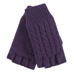 Heat Holders Damen Winter-Thermo-Fingerlose Handschuhe mit Zopfmuster