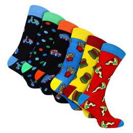 6er-Pack Herren Bambusdesign Socken - Weich Atmungsaktiv Alltagsmuster Passform