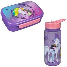 Lunchbox Scooli "mit Trinkflasche", Kinder, unicorn academy, Lebensmittelaufbewahrungsbeh&auml;lter Lunchbox