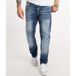 Rock Creek Jeans Straight Cut Blau
