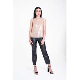 Pailletten V-Ausschnitt Cami Top