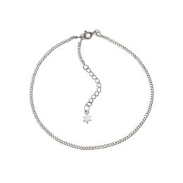 ZEEme Silber Fusskette 925 Silber Stern Motiv