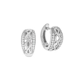 ZEEme Silber Ohrringe Silber 925 Zirkonia wei&szlig;