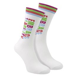 Mencap Herren Novelty Baumwollsocken | Bunte Streifen mit Spruch, Lustiges Geschenk