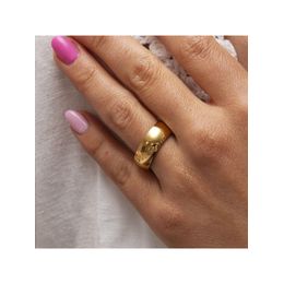 ZEEme Stainless Steel Ring Edelstahl gelb-vergoldet 8mm breit